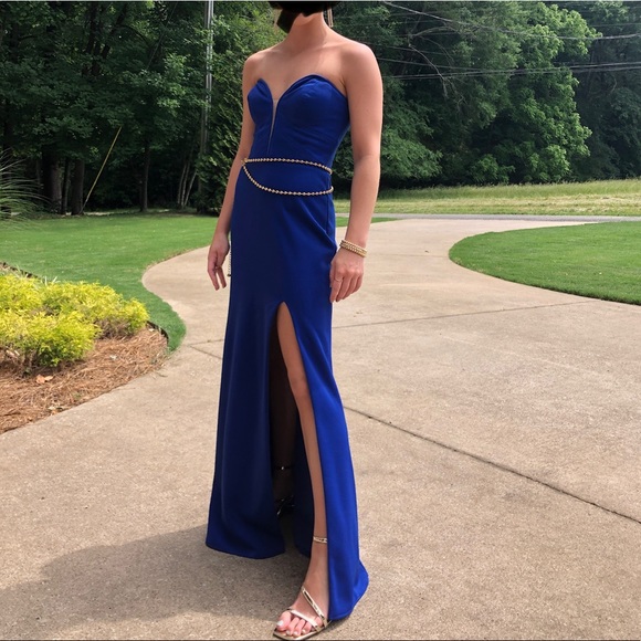 La Femme | Dresses | Cobalt Blue Prom Dress Size 4 | Poshmark